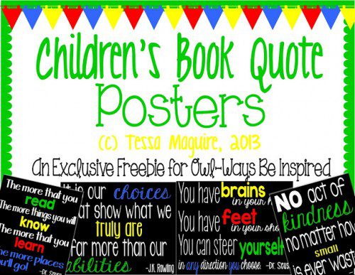 childrens-book-quote-posters-cover - Tales from Outside the Classroom