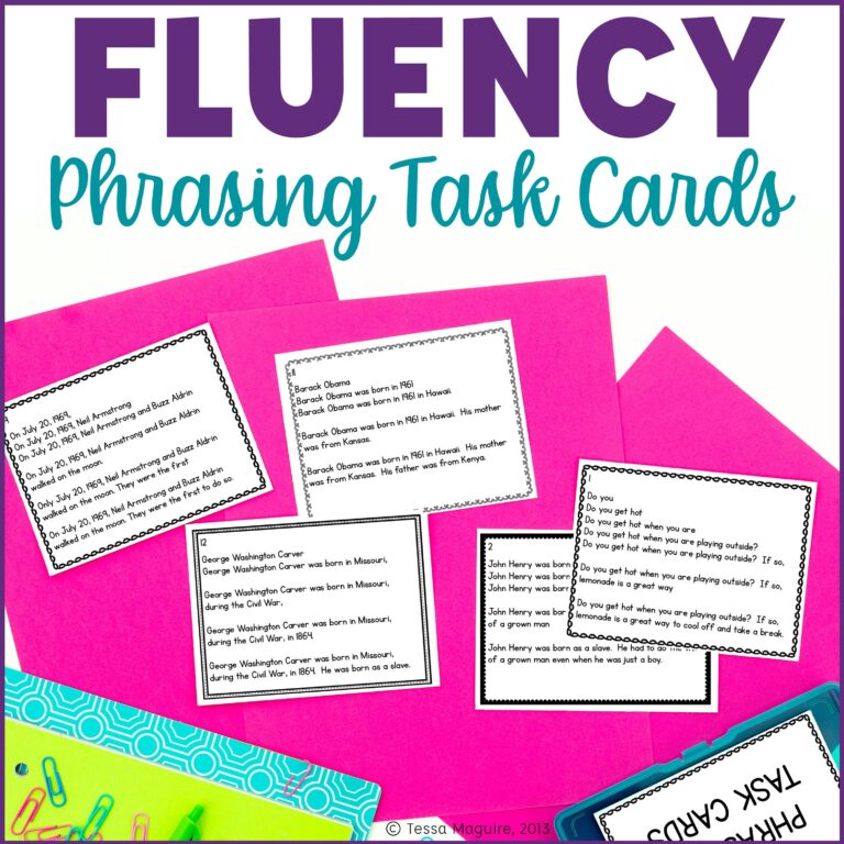 Oral Reading Fluency Rubrics for Assessments & Grading - Tales from ...