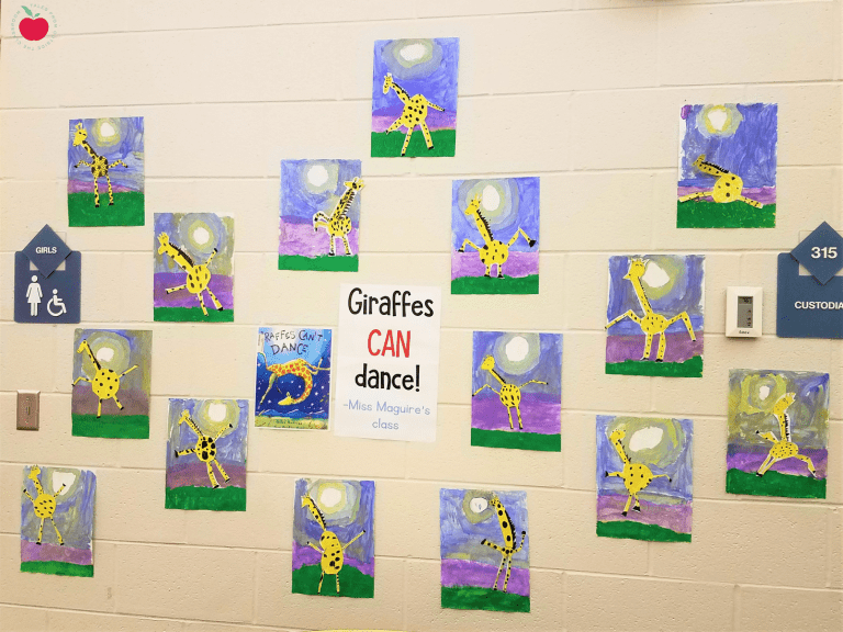 Giraffes can't dance bulletin board - Tales from Outside the Classroom