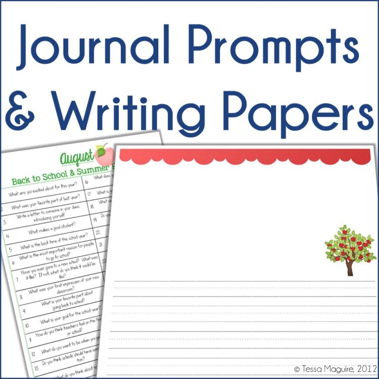 Journal prompts for the year - Tales from Outside the Classroom