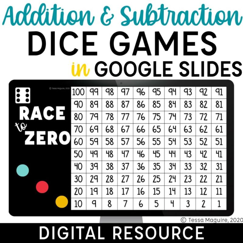 Roll & Build Digital Tens Frames - Tales from Outside the Classroom
