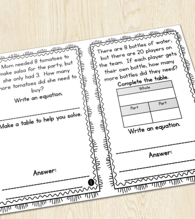 First Grade Story Problems Feb Two Pages Tales From Outside The Classroom First Grade Story Problems Feb Two Pages Tales From Outside The Classroom